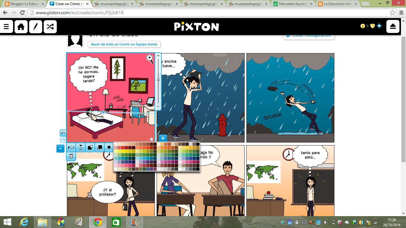 La Educacion Infantil y su tecnología: Comic, Pixton.