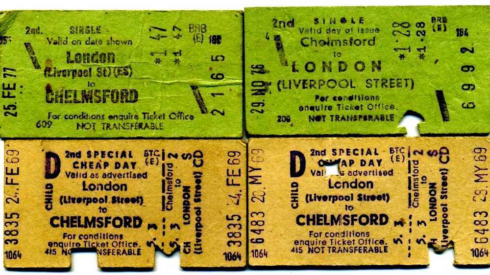 Edmondson railway ticket