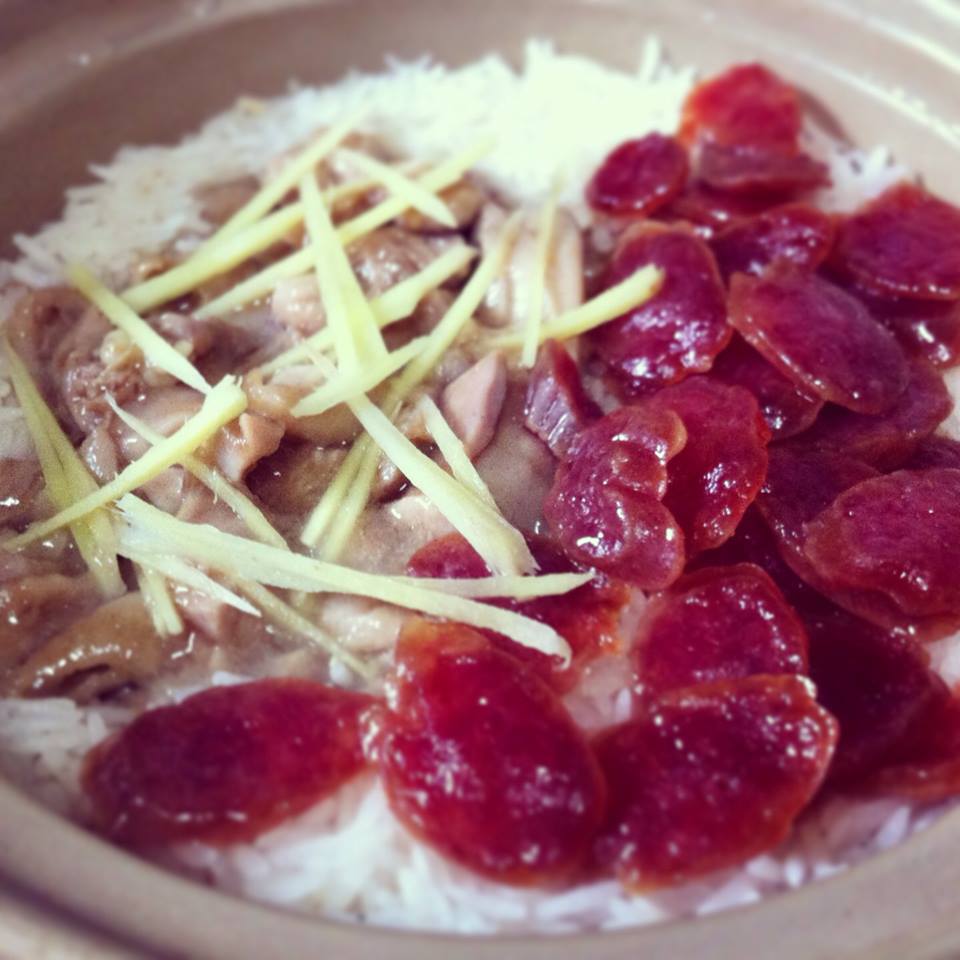 Little Cookery Book: Salted Fish, Chicken & Lup Cheong Claypot Rice