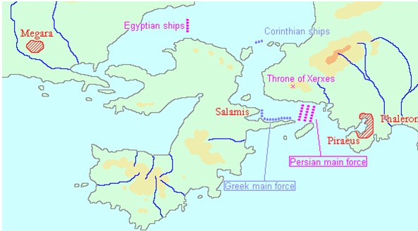 Η ΝΑΥΜΑΧΙΑ ΤΗΣ ΣΑΛΑΜΙΝΑΣ 480 π.Χ.