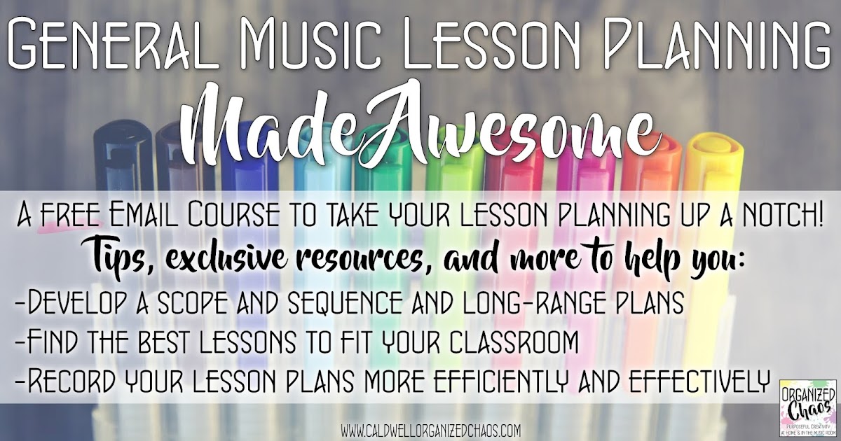 Lesson Planning Made Awesome!Organized Chaos: Lesson Planning Made Awesome!