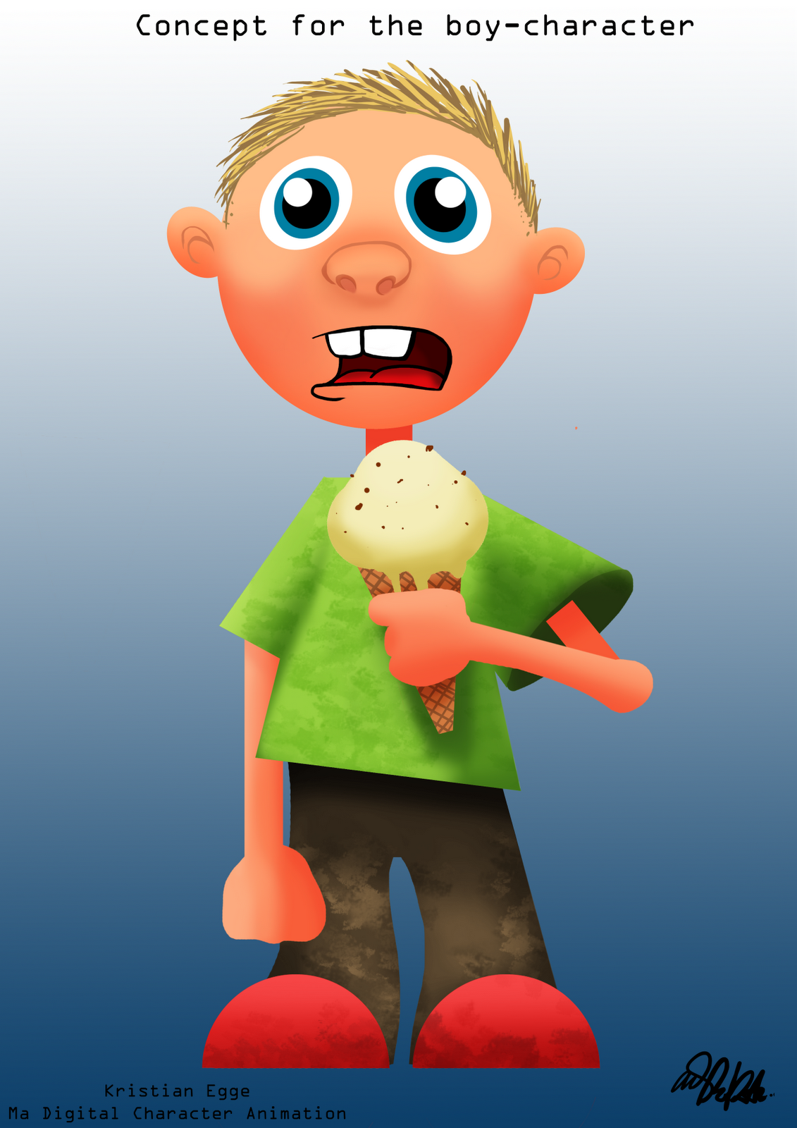 MA Digital Character Animation - Kristian Egge: Concept for the boy and ...