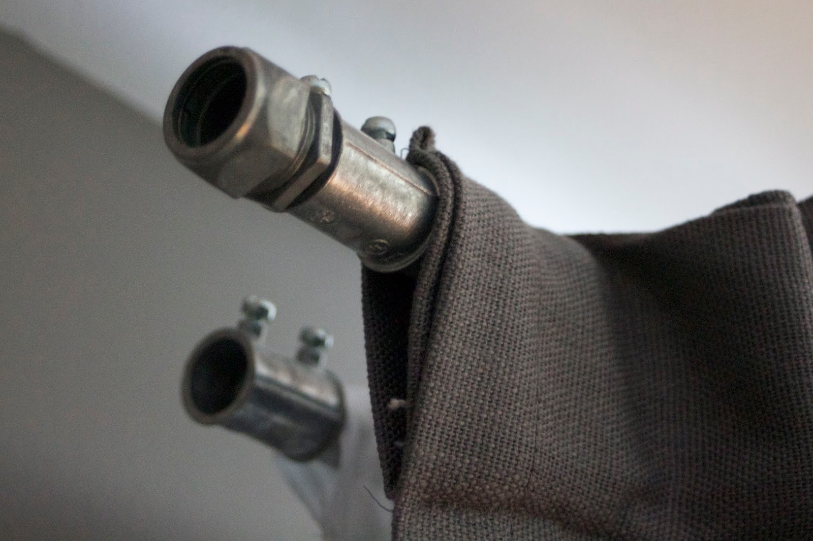 Electrical Conduit Curtain Rod at Holly Brough blog