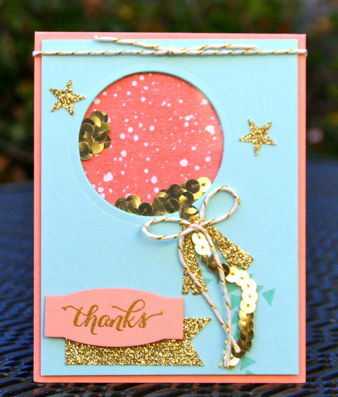 Krystal's Cards: Stampin' Up! Celebrate Today Shaker Card Tutorial