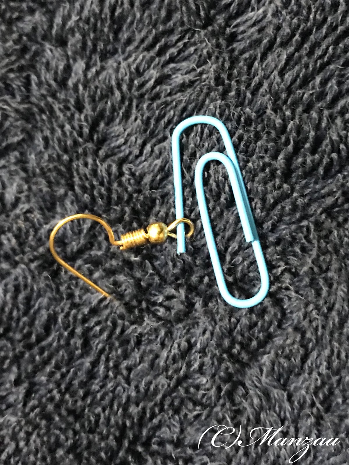 Manzaa - DIY Paper Clip Ear rings in Seconds