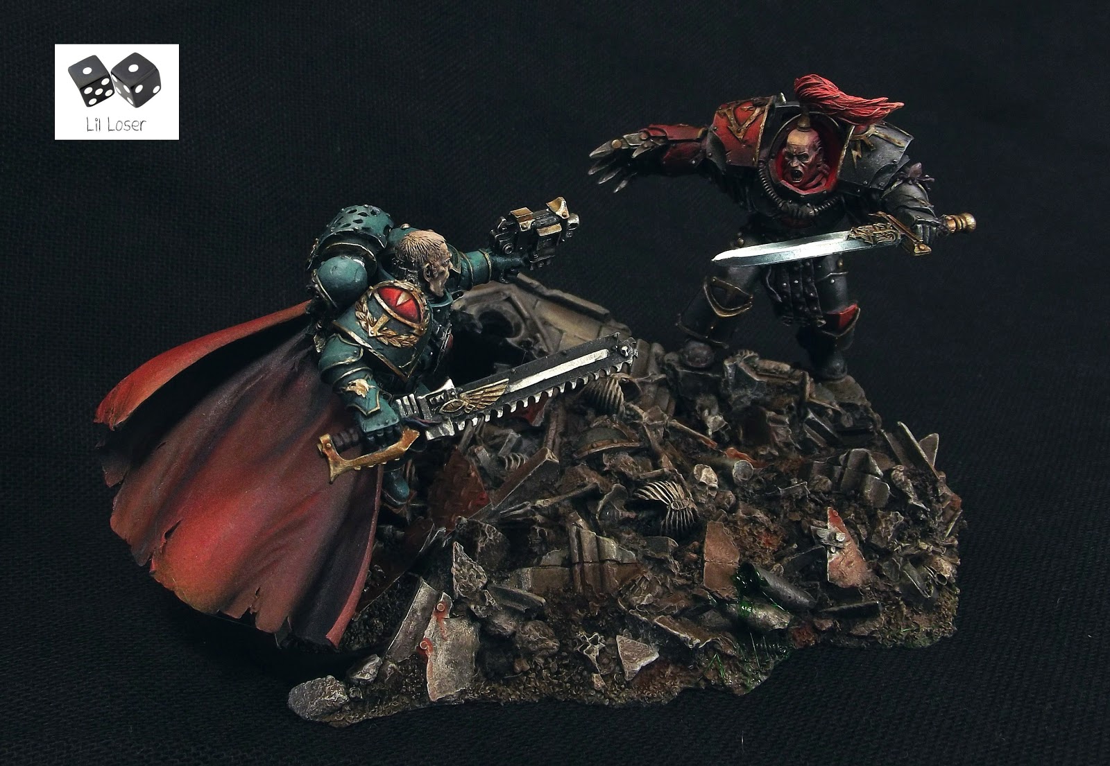 "For all you know is a heap of broken images". Abaddon vs. Loken ...