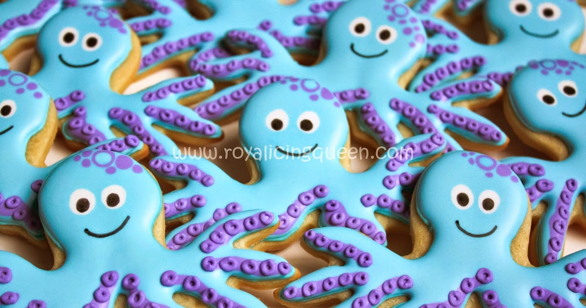 The Royal Icing Queen: Octopus Cookies