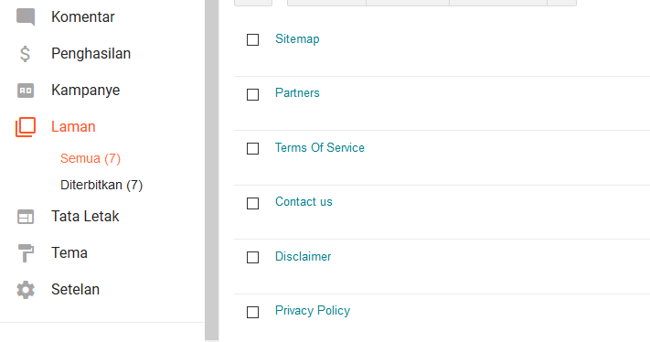 Cara Membuat Laman Pada Blog di Blogger.com - Mesin CAD