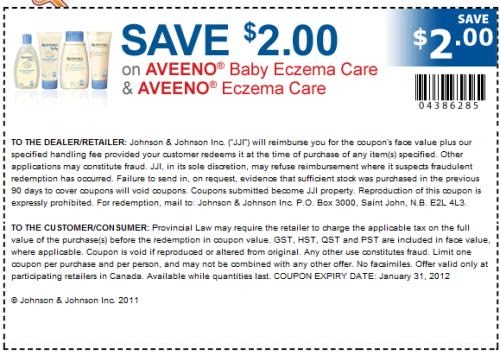 Canadian Daily Deals: Canada Coupon: Save $2 Off Aveeno/Aveeno Baby ...