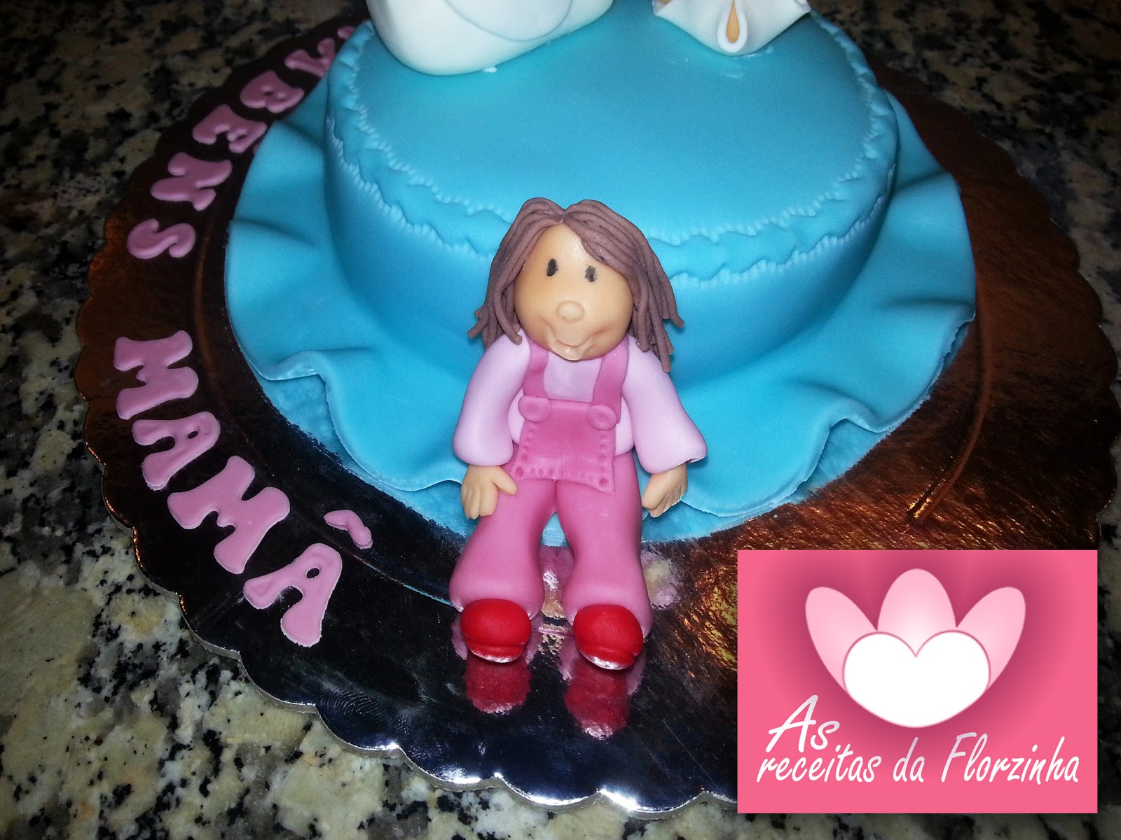 As Receitas da Florzinha: Bolo nascimento de bebé