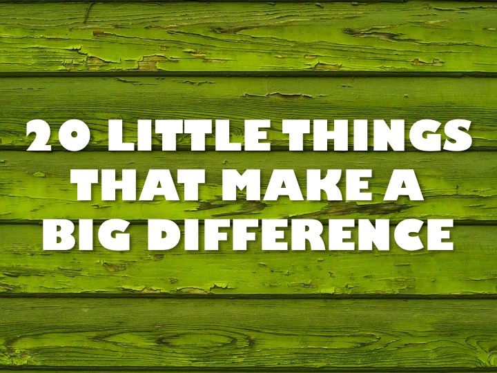 20 Little Things That Make a Big Difference ~ RELEVANT CHILDREN'S MINISTRY