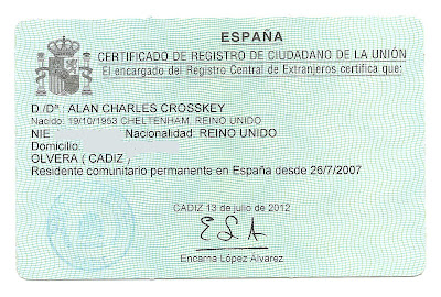 Olvera diary: New Residency Card