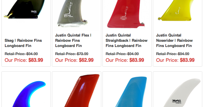 StoreYourBoard Blog: Longboard Surfboard Fins Noserider Fins | Rainbow ...