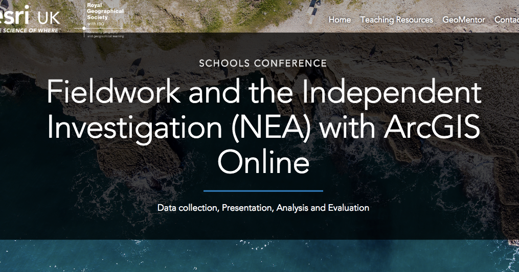 ArcGIS NEA CPD event at the RGS