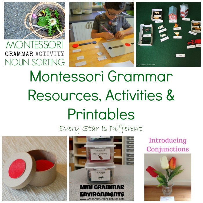 Montessori Grammar Activities and Printables - Every Star Is Different
