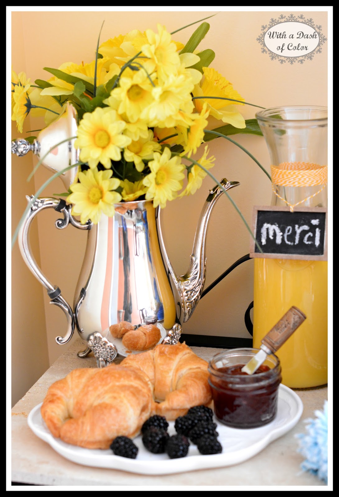 With a Dash of Color: French Breakfast