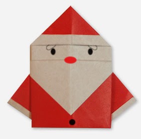 Santa 2 - Easy Origami instructions For Kids