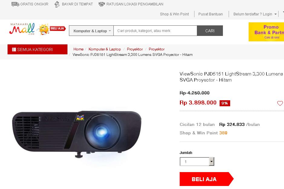 Ini Dia, 4 LCD Proyektor dengan Harga Murah. Tipe Apa Saja Itu? - Ery ...