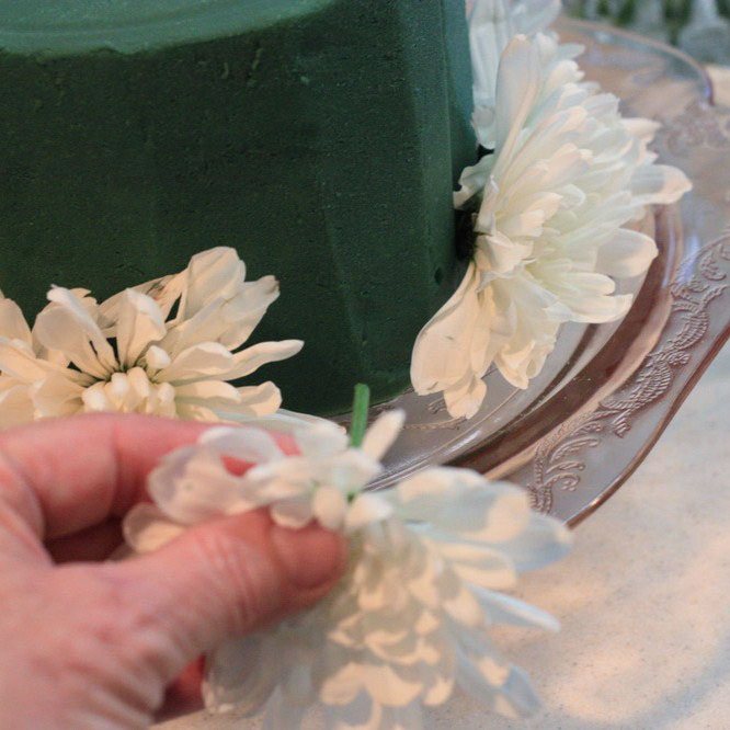 erin's art and gardens: DIY flower cake