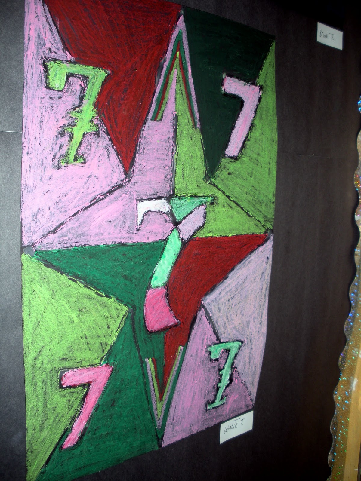 chucks, crayons, and a little creativity : Color Scheme Number Design