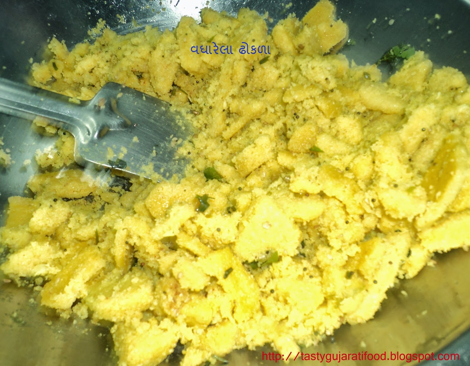 Gujarati Food Recipes :: vagharela dhokla recipe