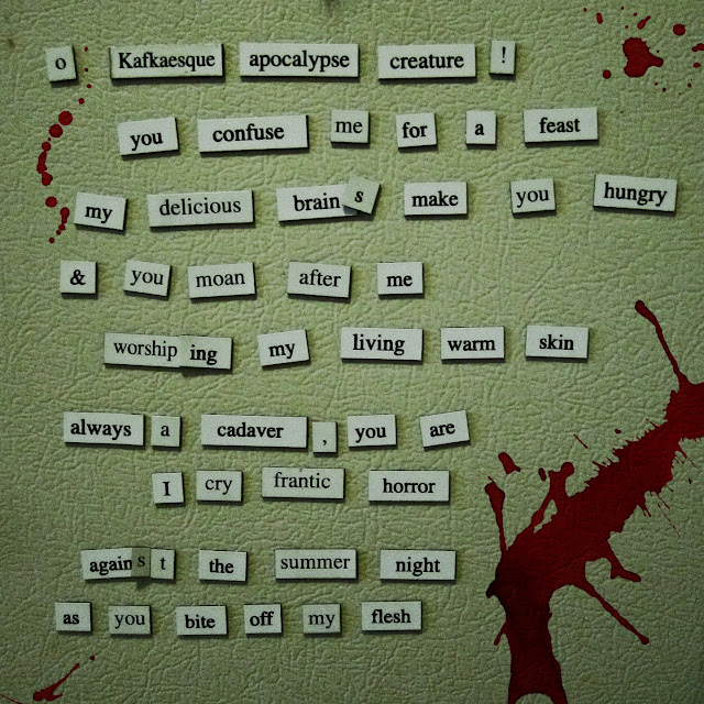 Zombie Magnetic Poetry #2