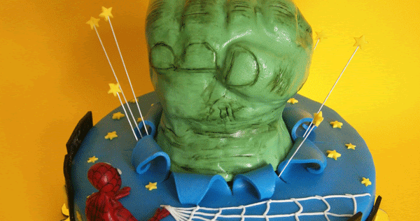 Make me a cake: Hulk's fist cake tutorial