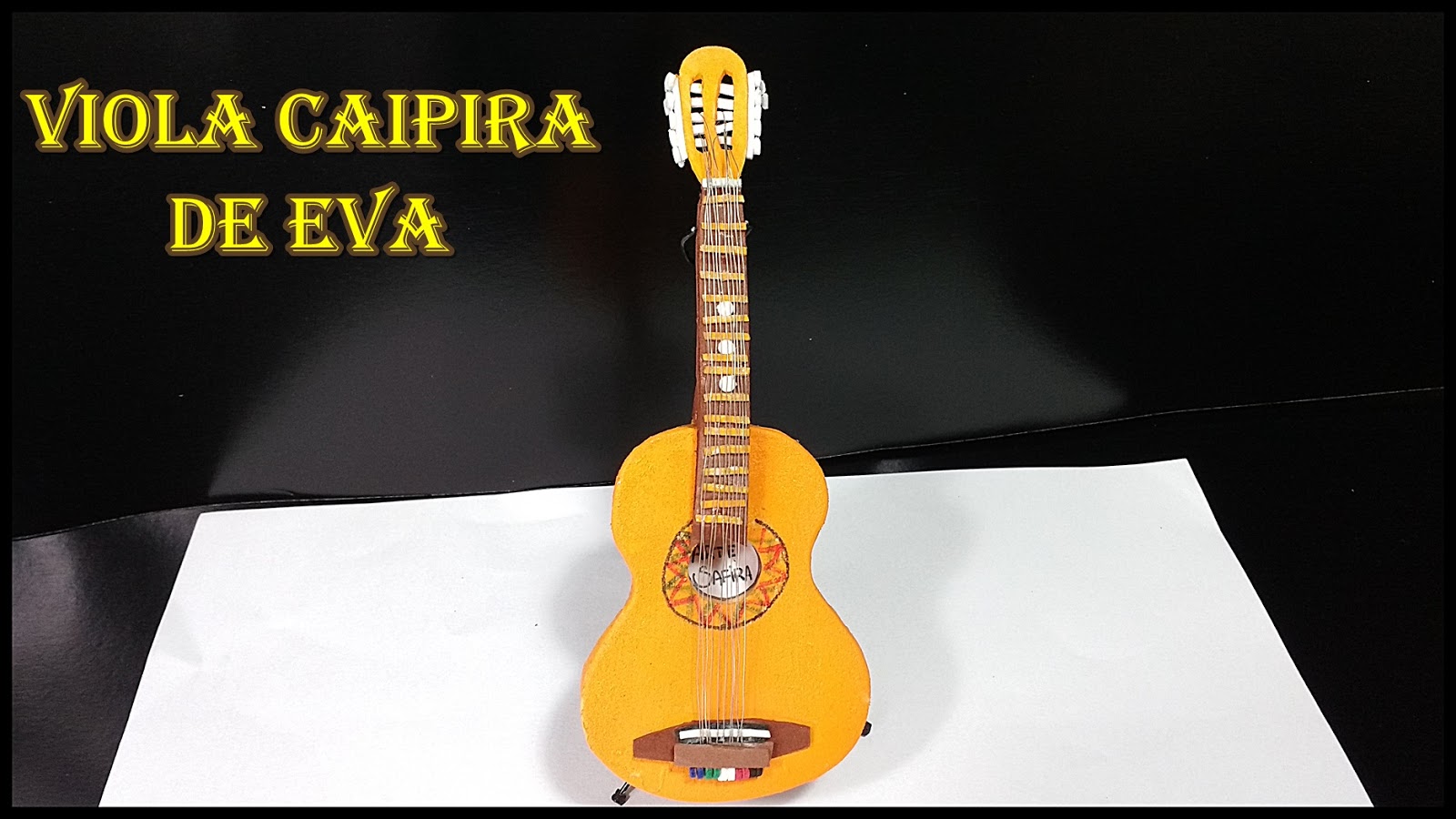 Arte Safira: Molde da Viola caipira de eva