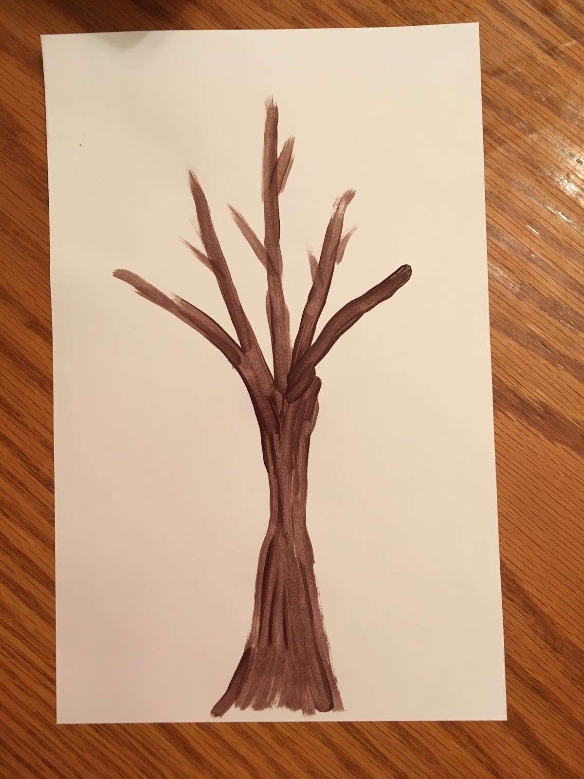 What I Live For: Fall Craft: Q-Tip Fall Tree