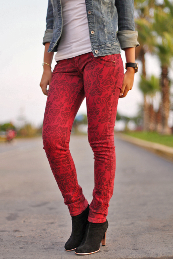 estilozas: Mis looks: Los jeans rojos