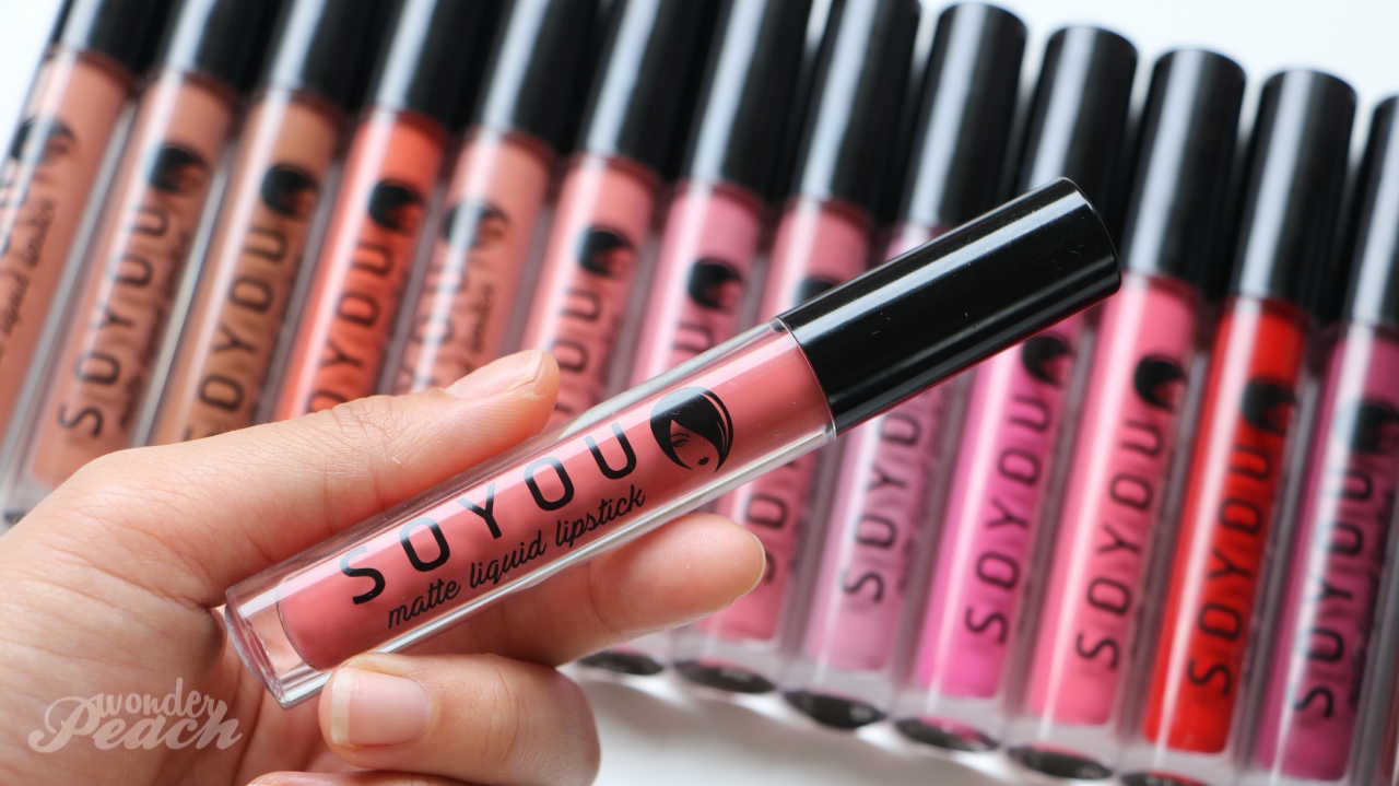 SWATCH รีวิว SO YOU MATTE LIQUID LIPSTICK - WONDERPEACH
