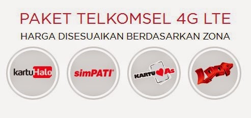 Harga Paket Internet Telkomsel 4G LTE