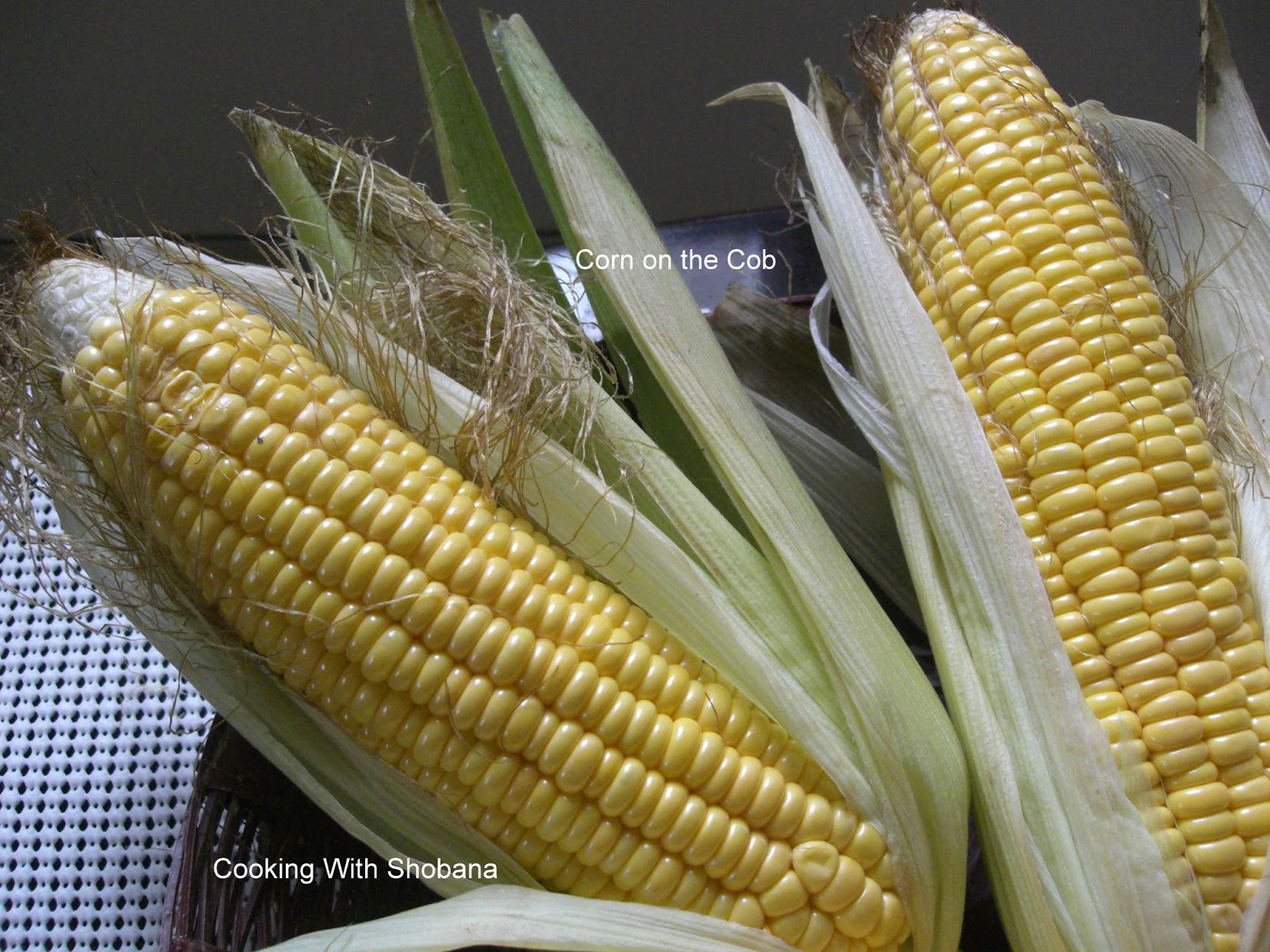 Cooking With Shobana : CORN ON THE COB