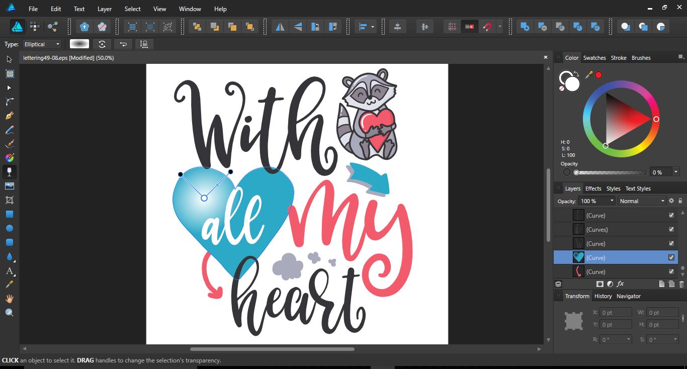 How to use the Transparency tool in Affinity designer | Design Bundles