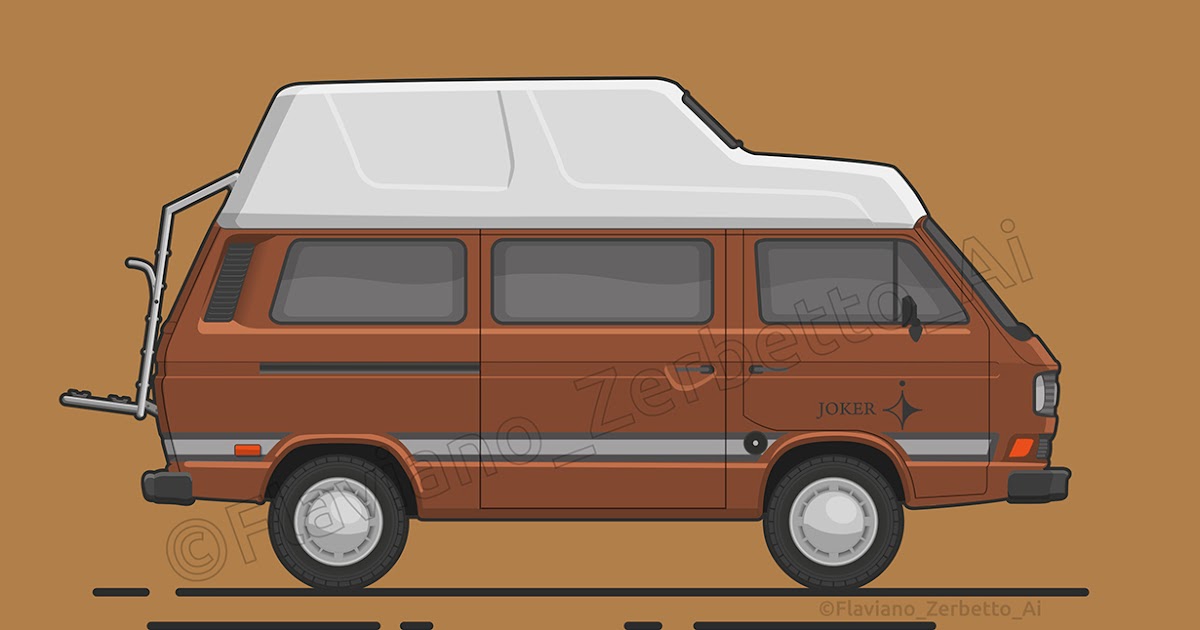 KombiT1: VW T3 Puertoricanodb Flat Design