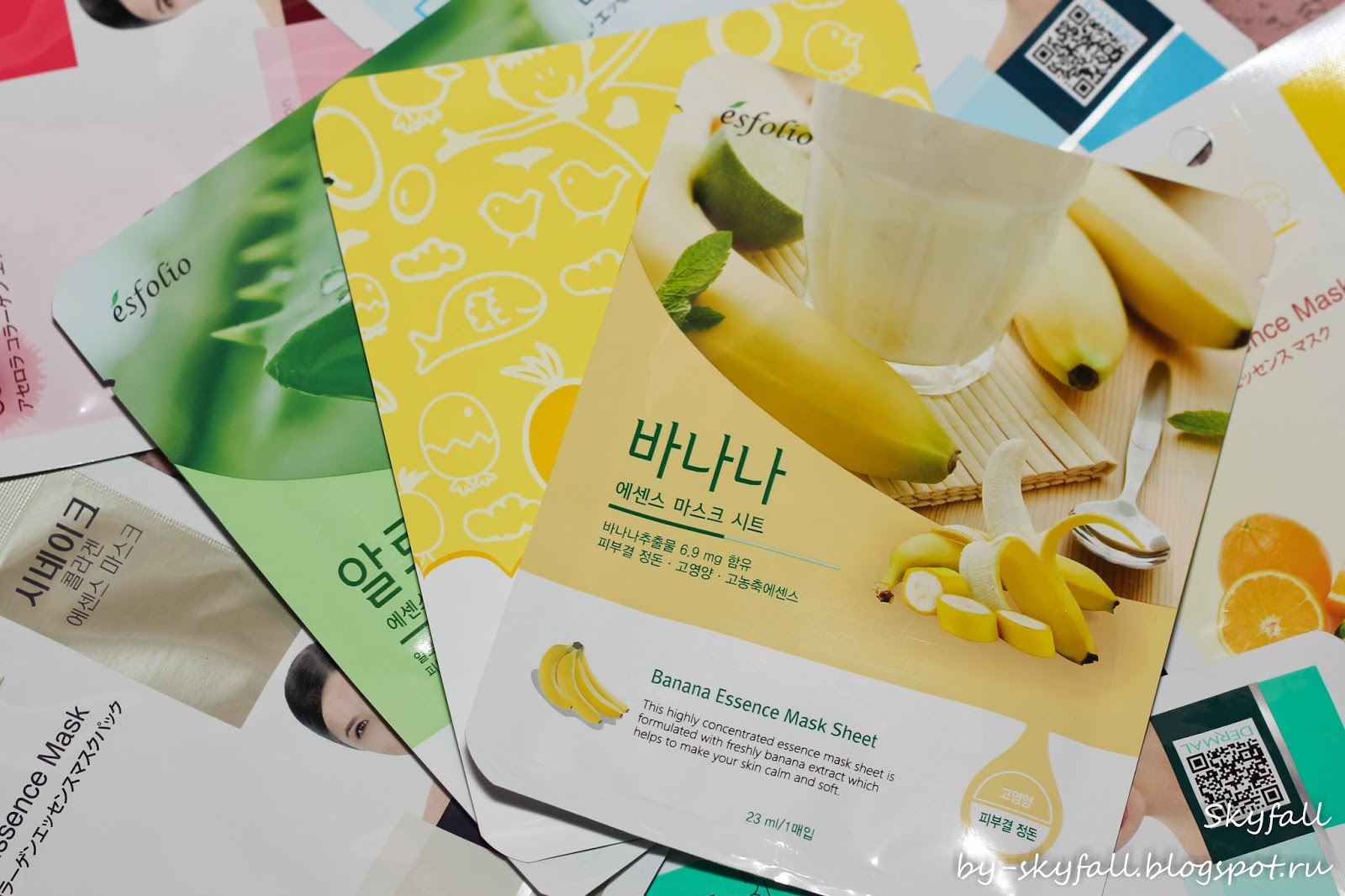 Beauty addicted: Корейские тканевые маски: Esfolio, Dermal
