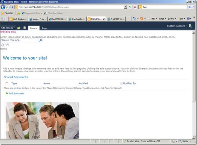 Sharepoint 2010 - Deploy Branding: Master Pages