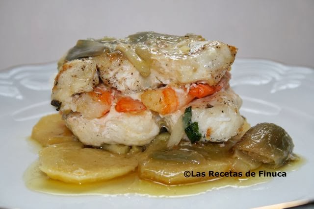 Las Recetas de Finuca: Merluza rellena de gambas
