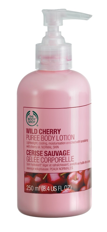 by Eve: The Body Shop- Wild Cherry Body Lotion.