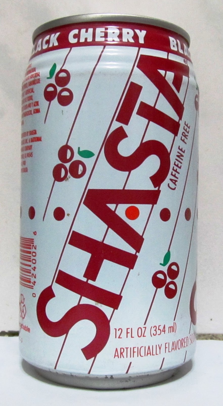 LATAS Y BOTELLAS COLECCIÓN: LATA SHASTA CHERRY 1990 USA