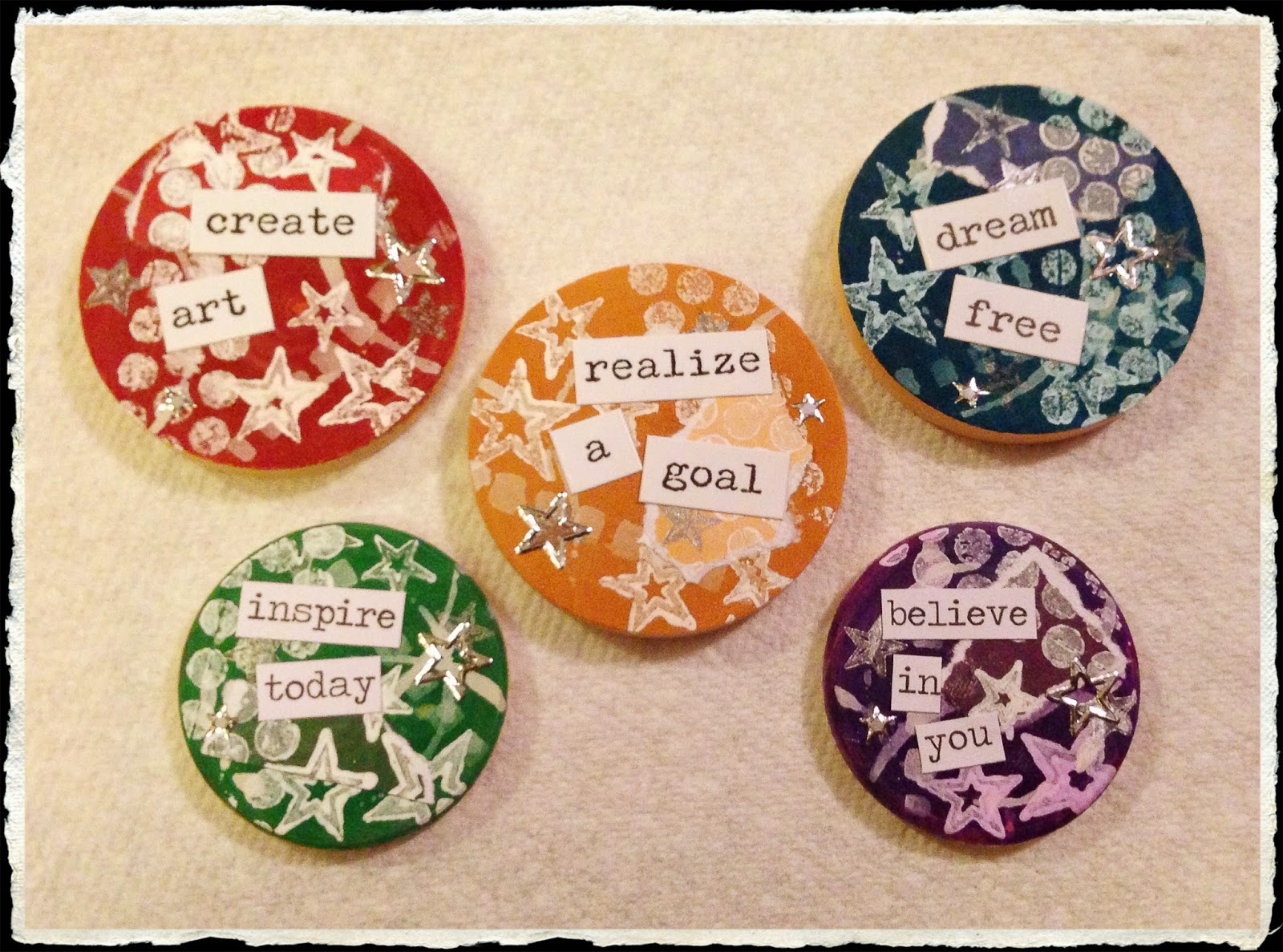 Inspirations: Digital Art + Mixed Media: Artist Challenge Coins