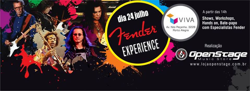 .: Fender Experience: amanhã no Viva Open Mall em POA