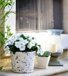 Kerajinan Tangan Terbaru: Kerajinan Tangan Sederhana, Pot Bunga Batu