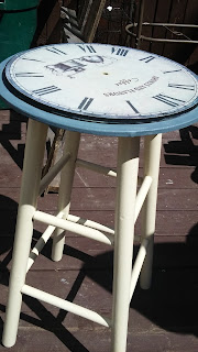 Converted Stool to End Table