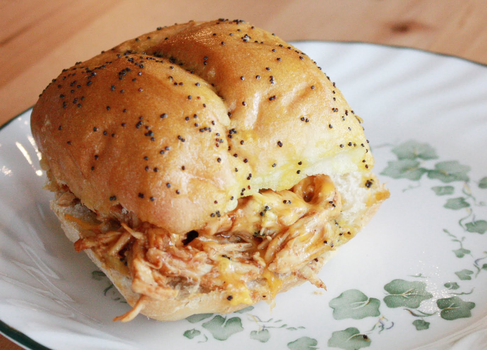 miken's crafts & more: brushed & baked bbq chicken rolls