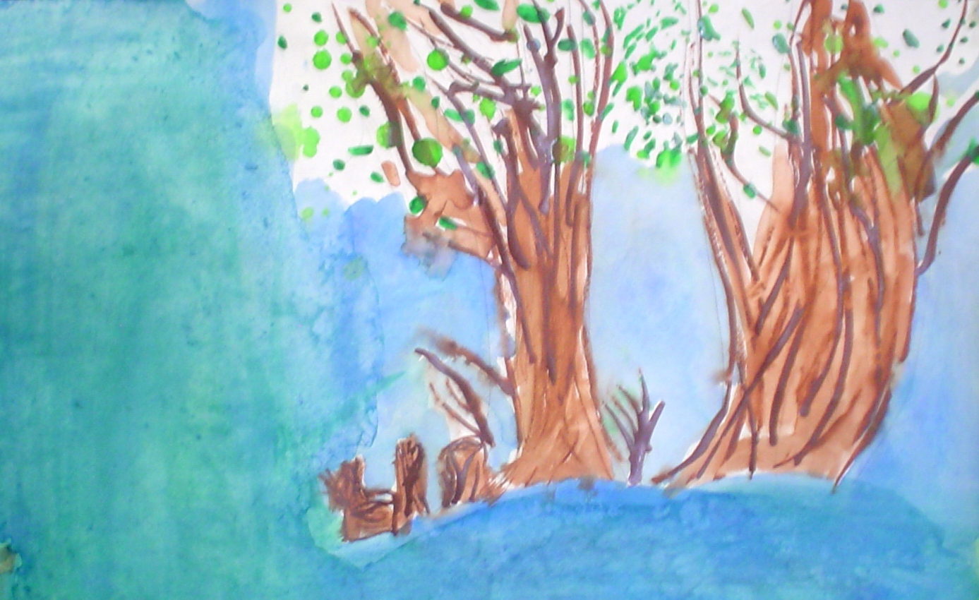 Lessons from the Art Room: Watercolor Landscape Paintings