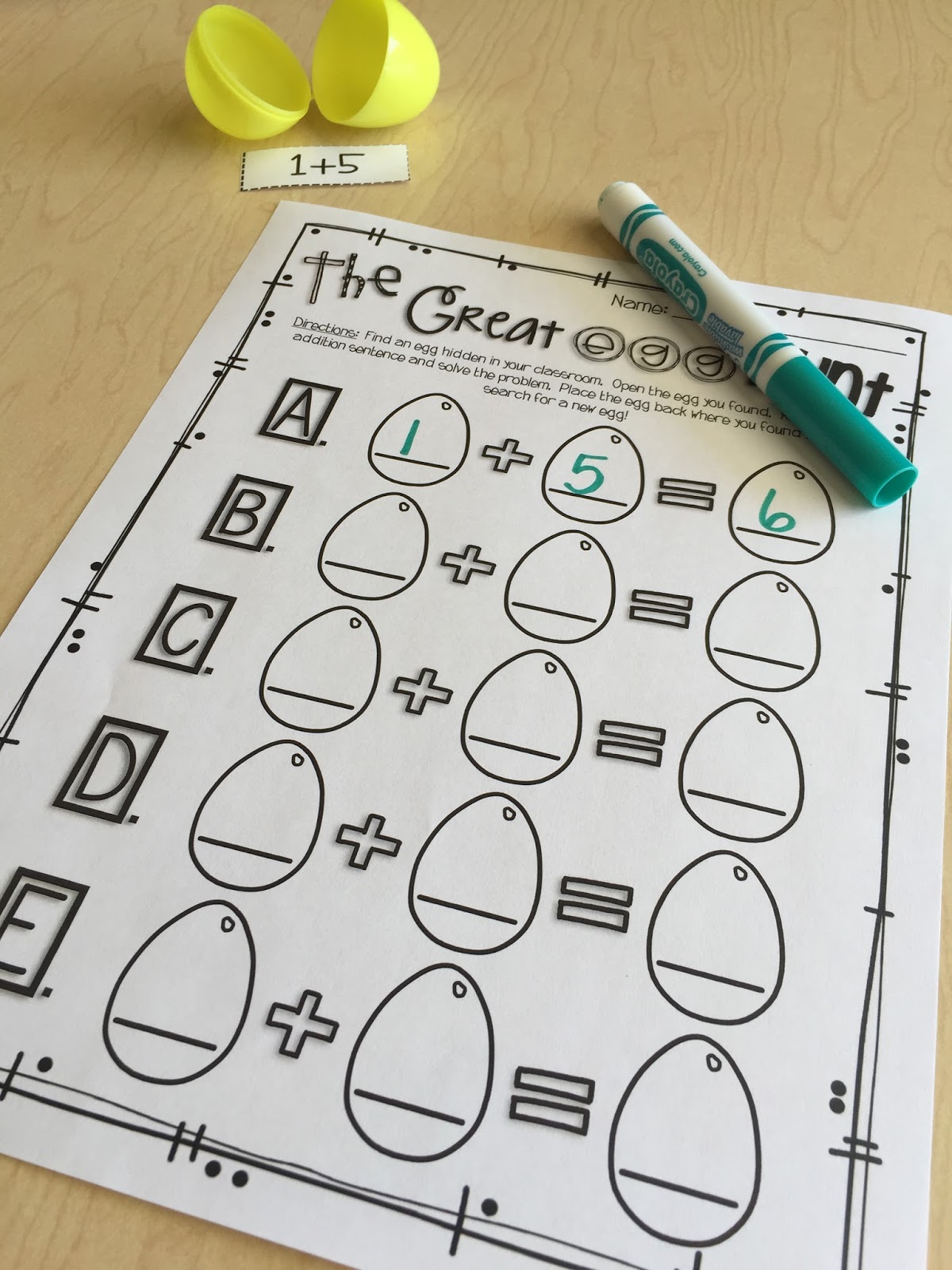 Teaching With Terhune: Egg Activities to do around Easter!