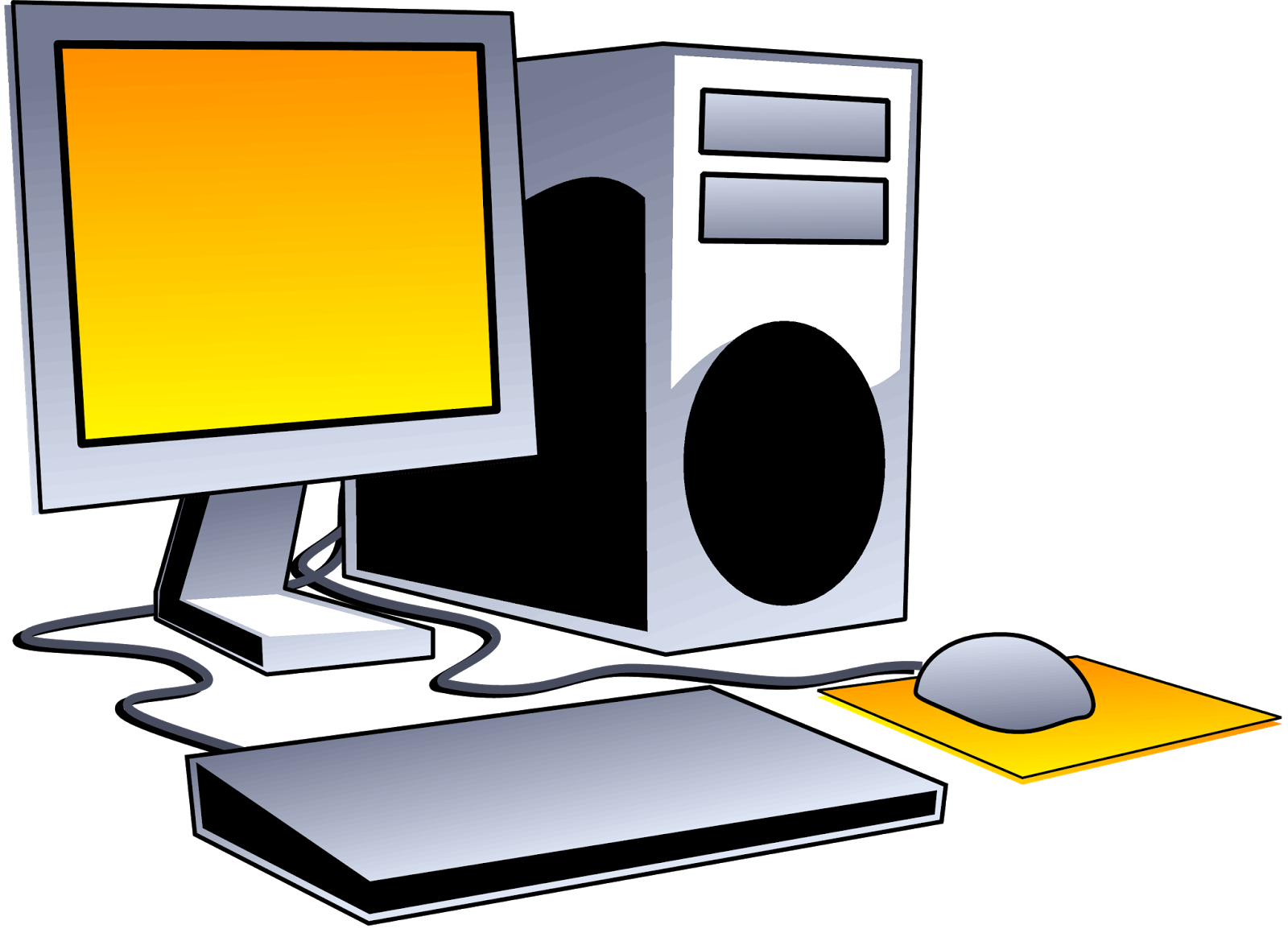 Allinallwalls Computers Clipart Desktop Computer Cliparts Keyboard Mouse Moniter Clip Arts