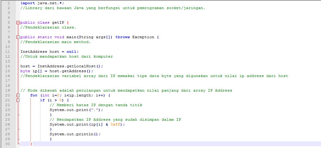Program GetIP pada Java ~ Budiman Rizky's