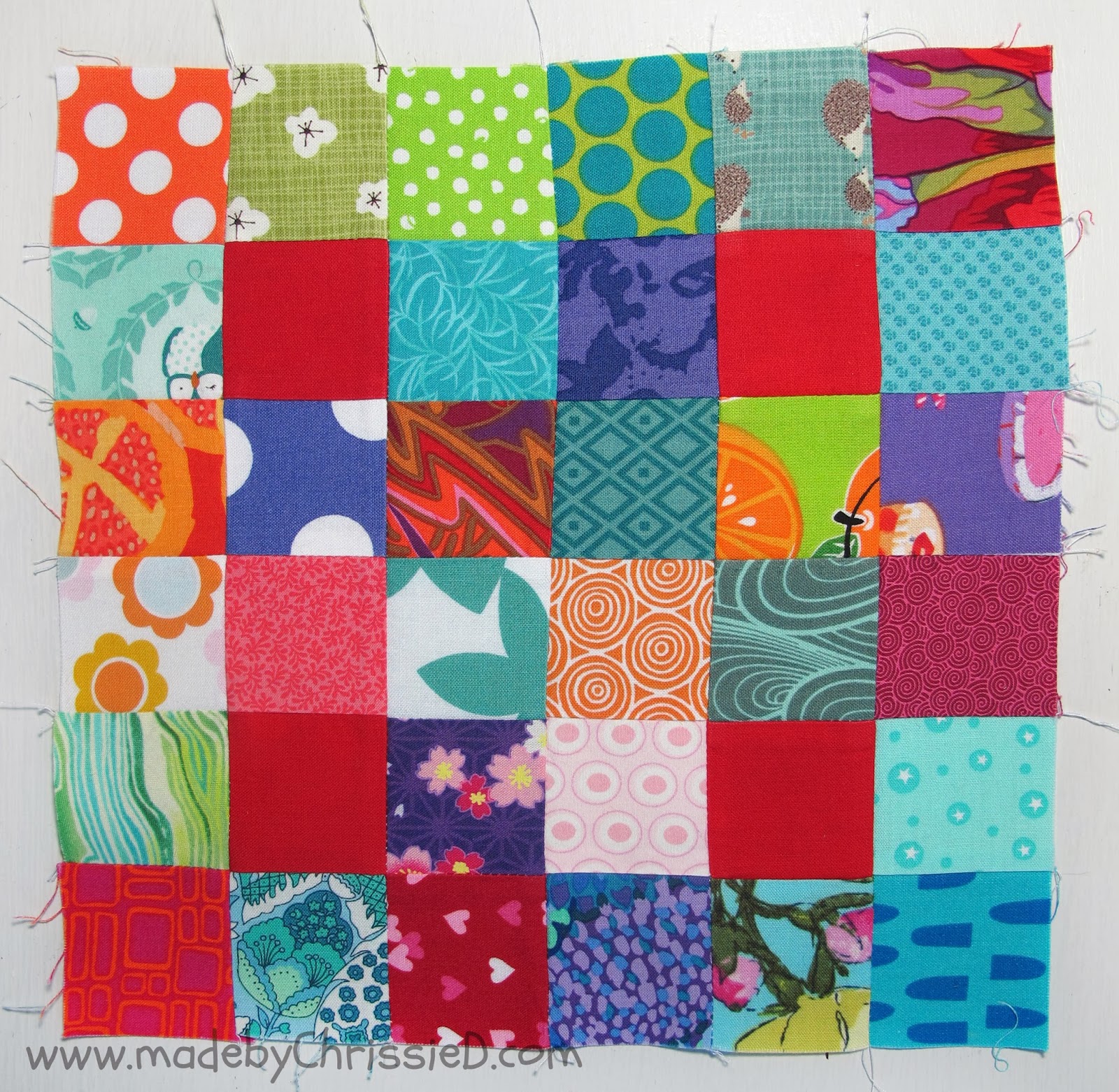 Chris Dodsley @mbCD: Easy Scrappy Nine Patches Tute: My February 2014 ...